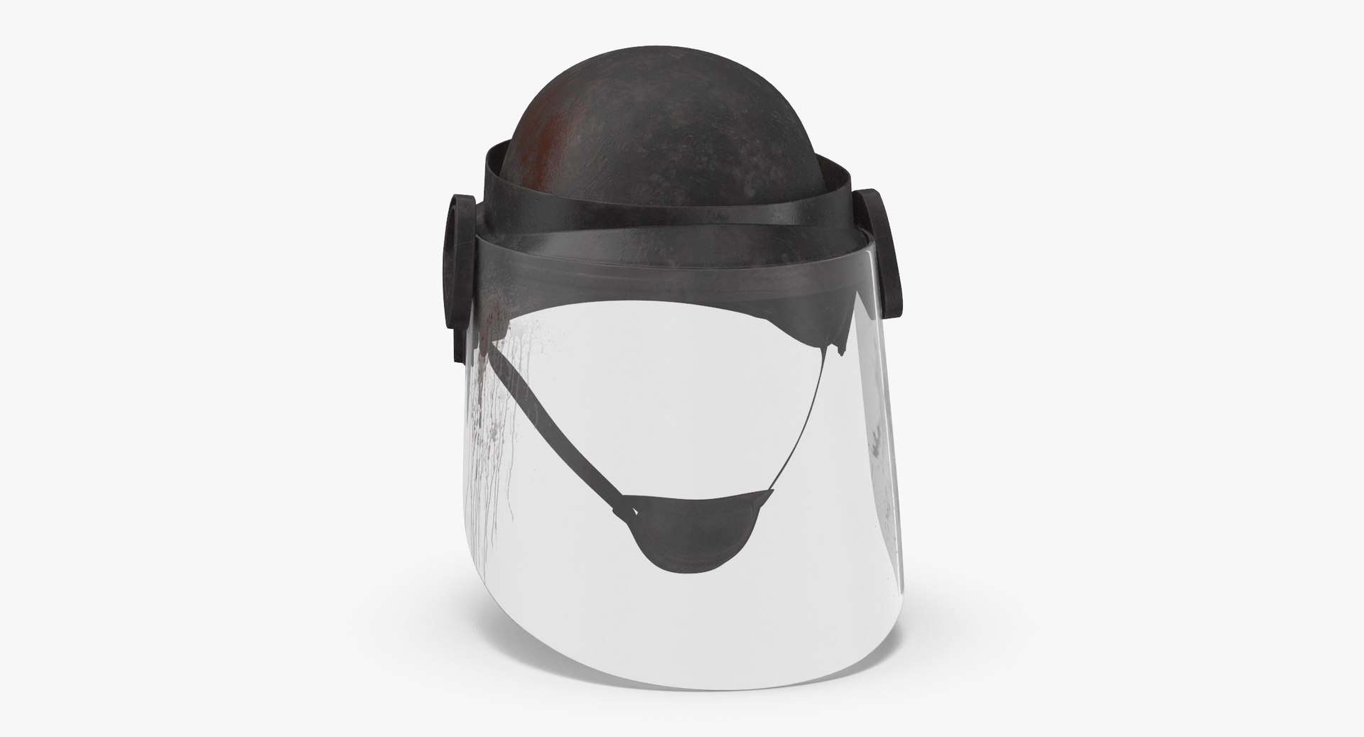 Bloody Police Riot Helmet 3D Model - TurboSquid 1182100