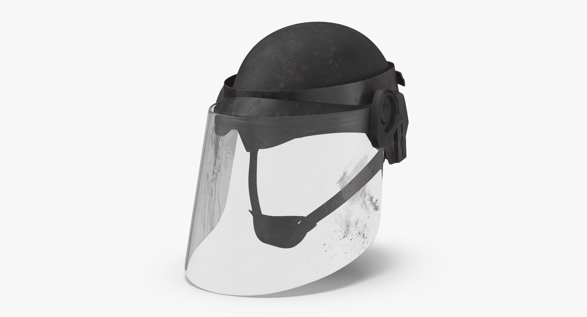 Bloody Police Riot Helmet 3D Model - TurboSquid 1182100