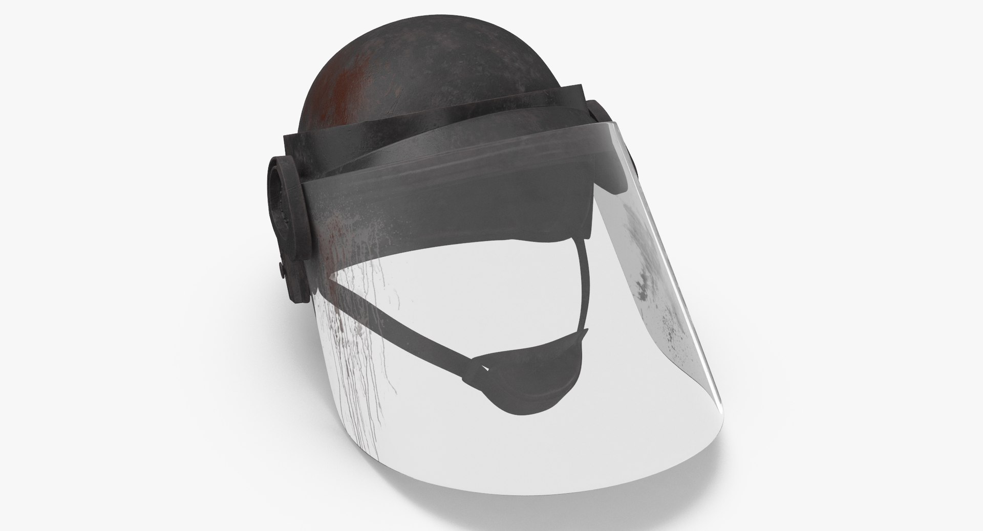 Bloody Police Riot Helmet 3D Model - TurboSquid 1182100