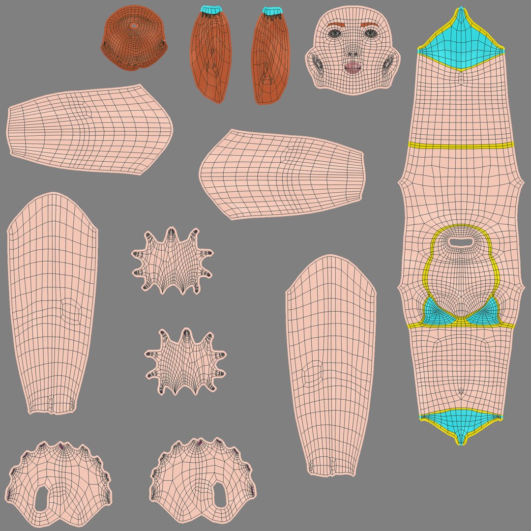 3ds Bikini Woman Body