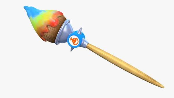 modelo 3d Magic Paintbrush Bowser Jr Mario Activos - TurboSquid 1694051
