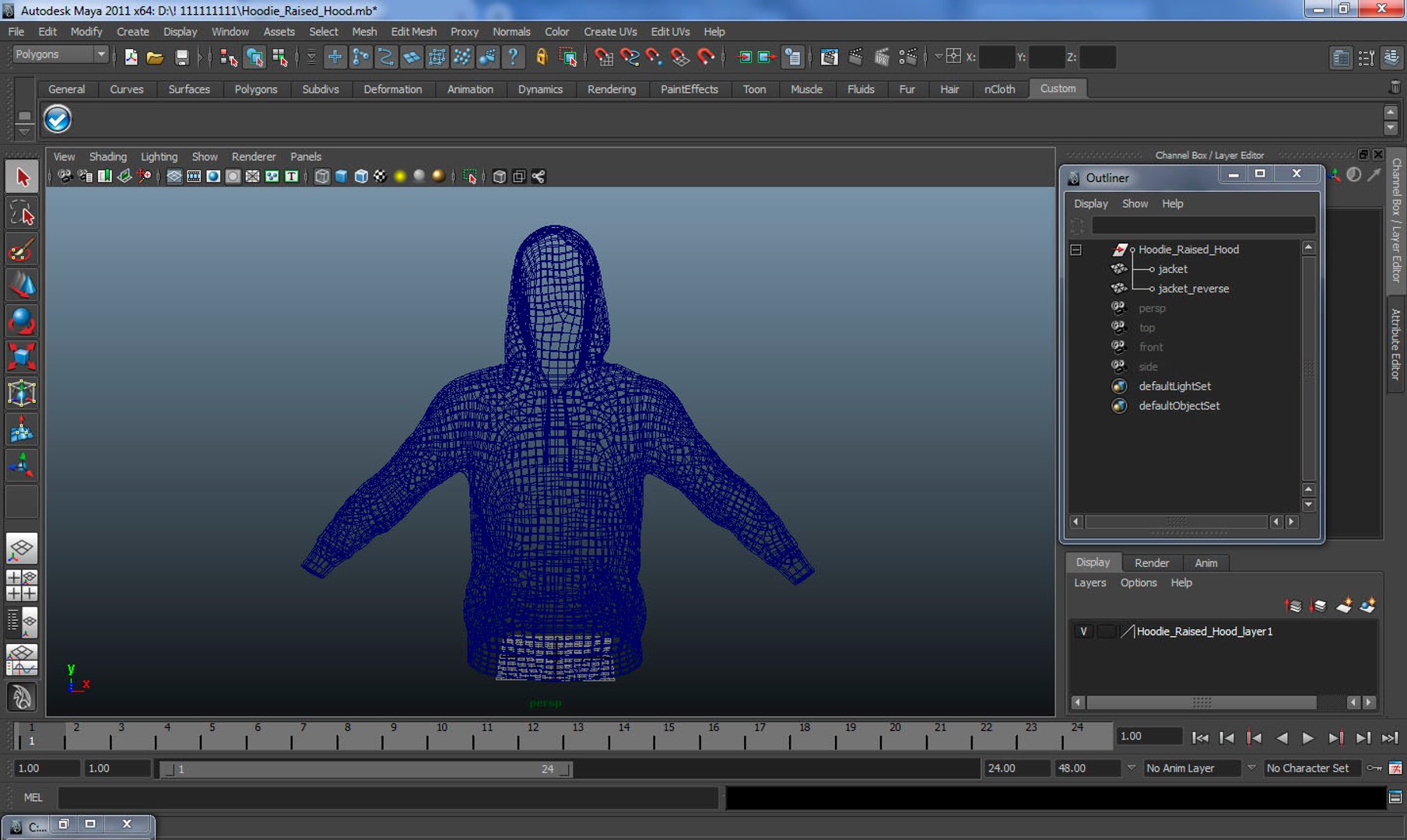 3D Hoodie Raised Hood Model - TurboSquid 1442843