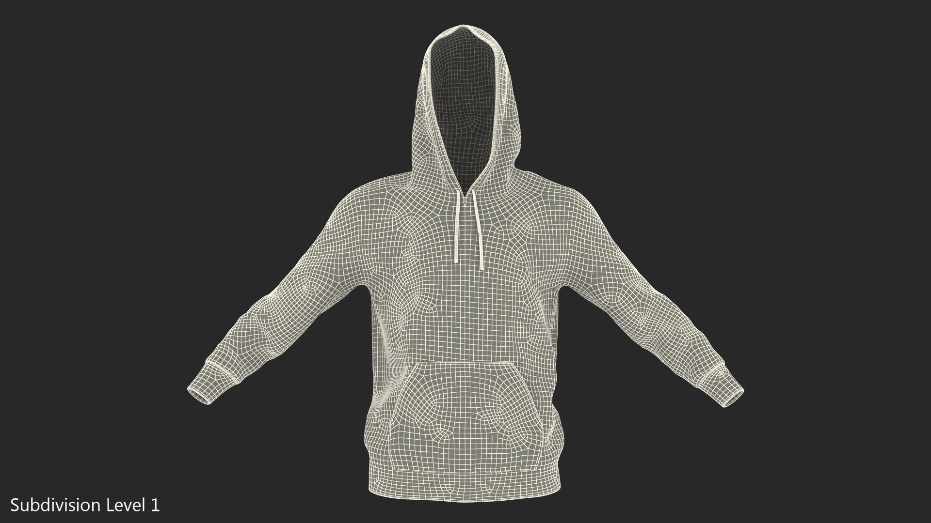 3D Hoodie Raised Hood Model - TurboSquid 1442843