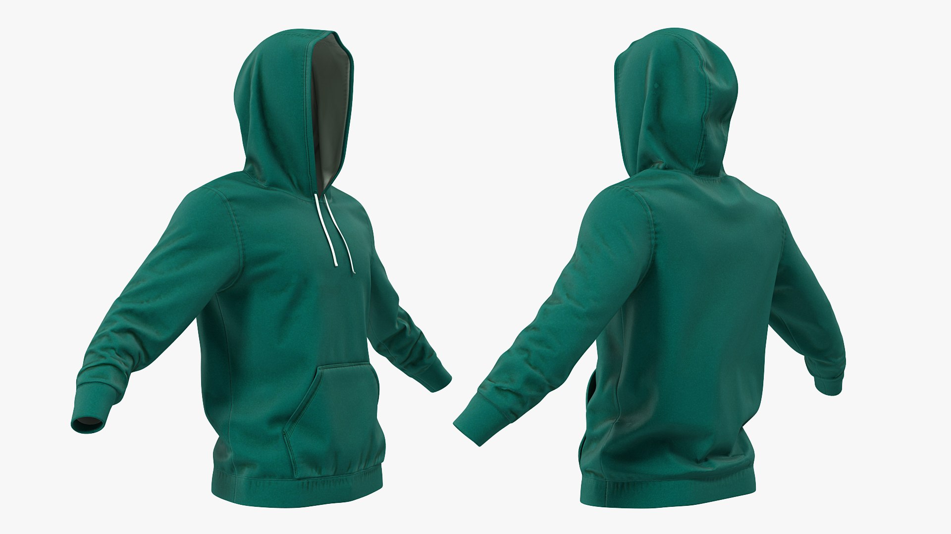 3D Hoodie Raised Hood Model - TurboSquid 1442843