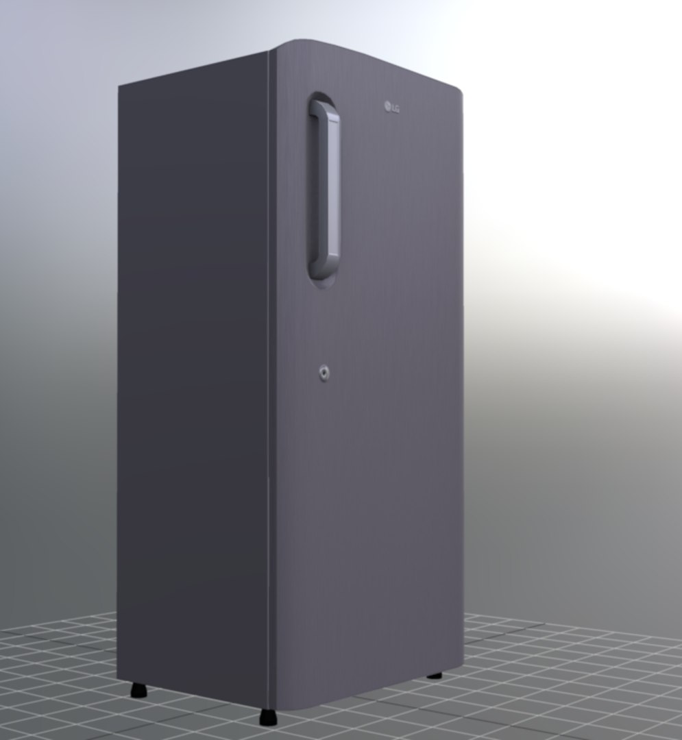 3D LG 215 L Direct Cool Single Door 4 Star Model - TurboSquid 2142592