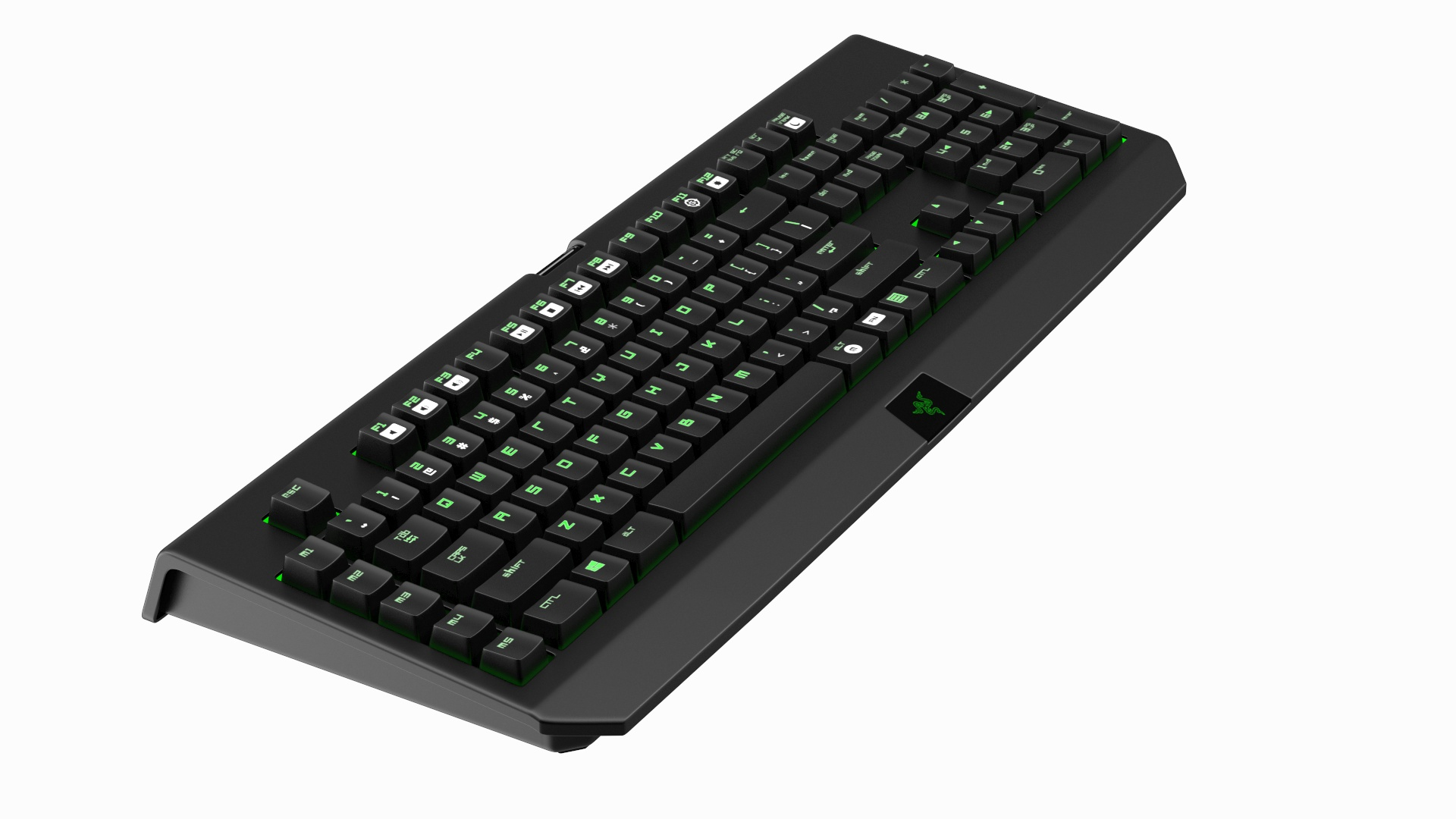 3D Razer Black Widow Mechanical Keyboard Model - TurboSquid 2131005