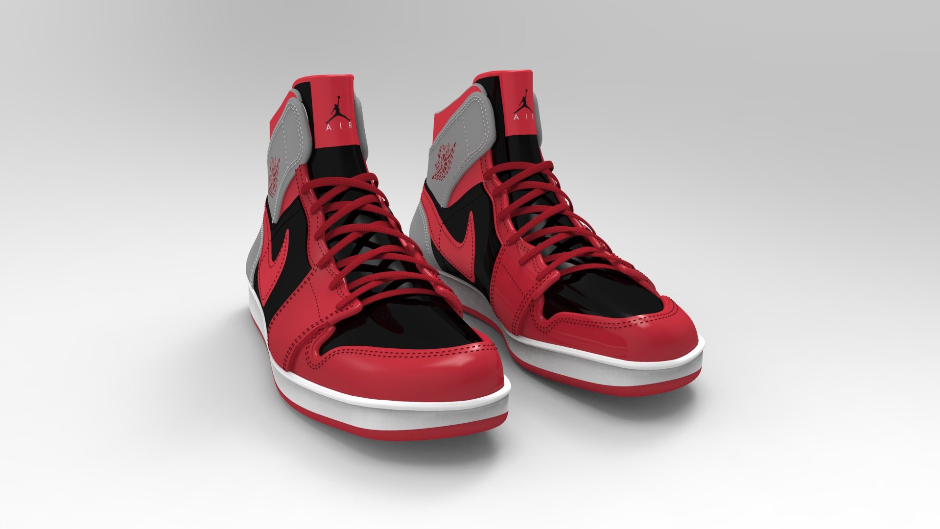 3d Model Of Realistic Air Jordan 1