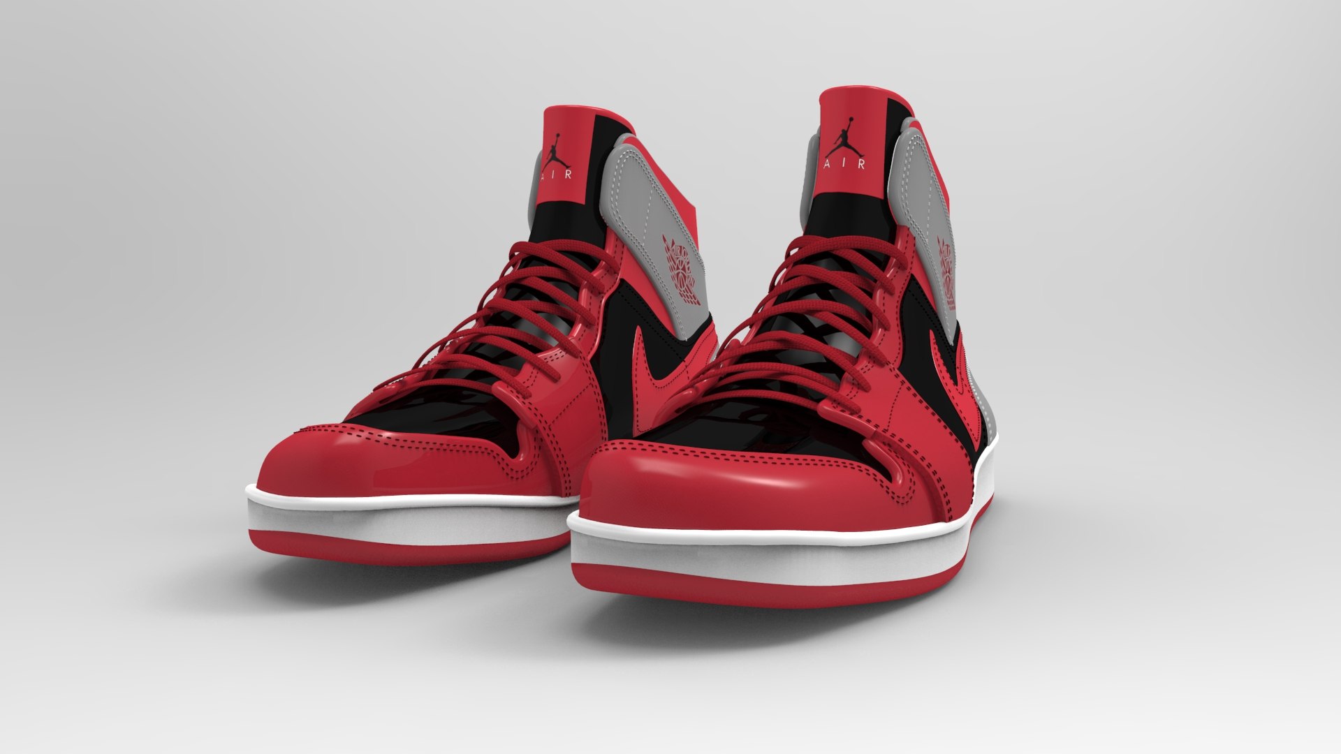 3d Model Of Realistic Air Jordan 1