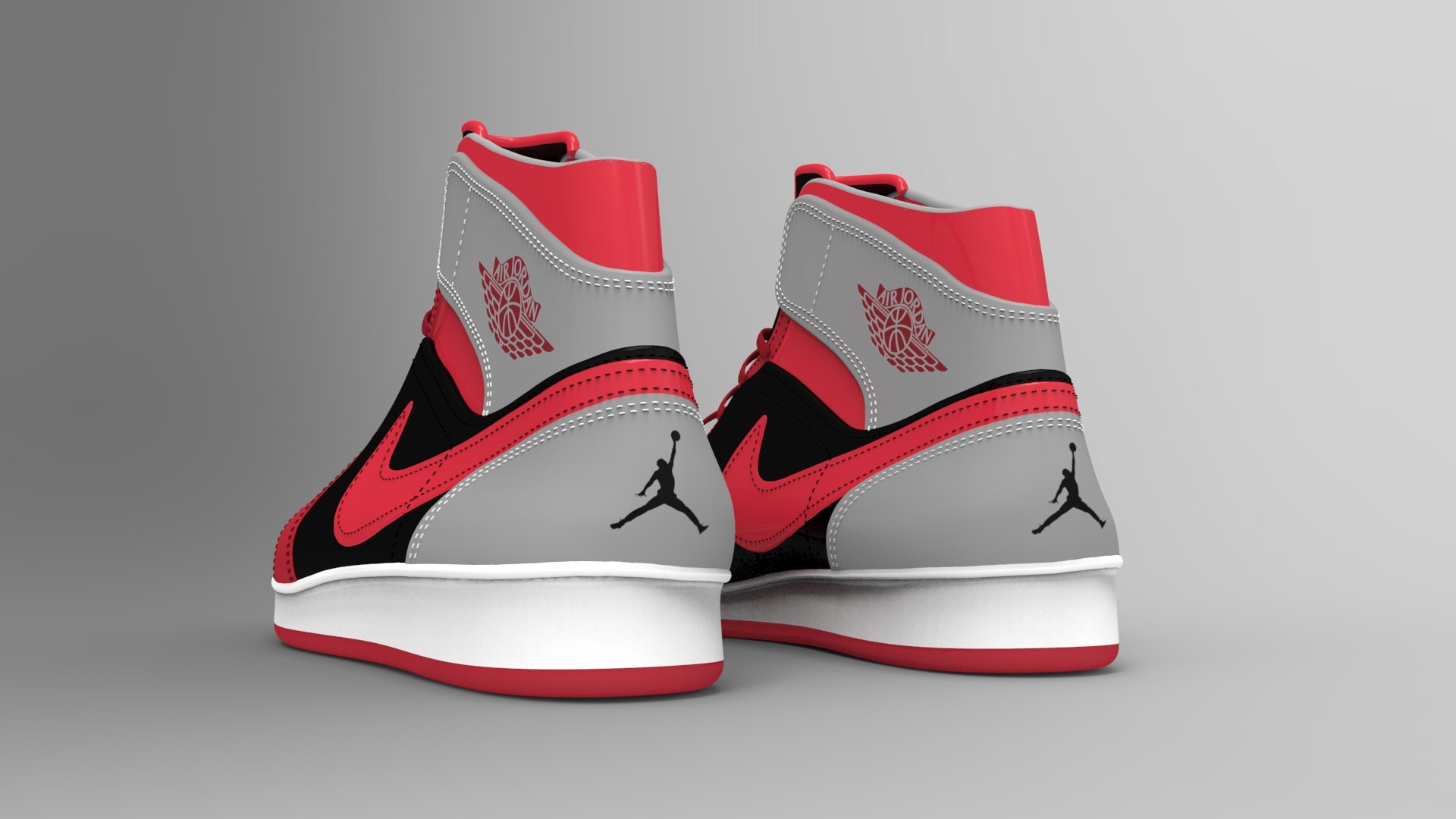 3d Model Of Realistic Air Jordan 1