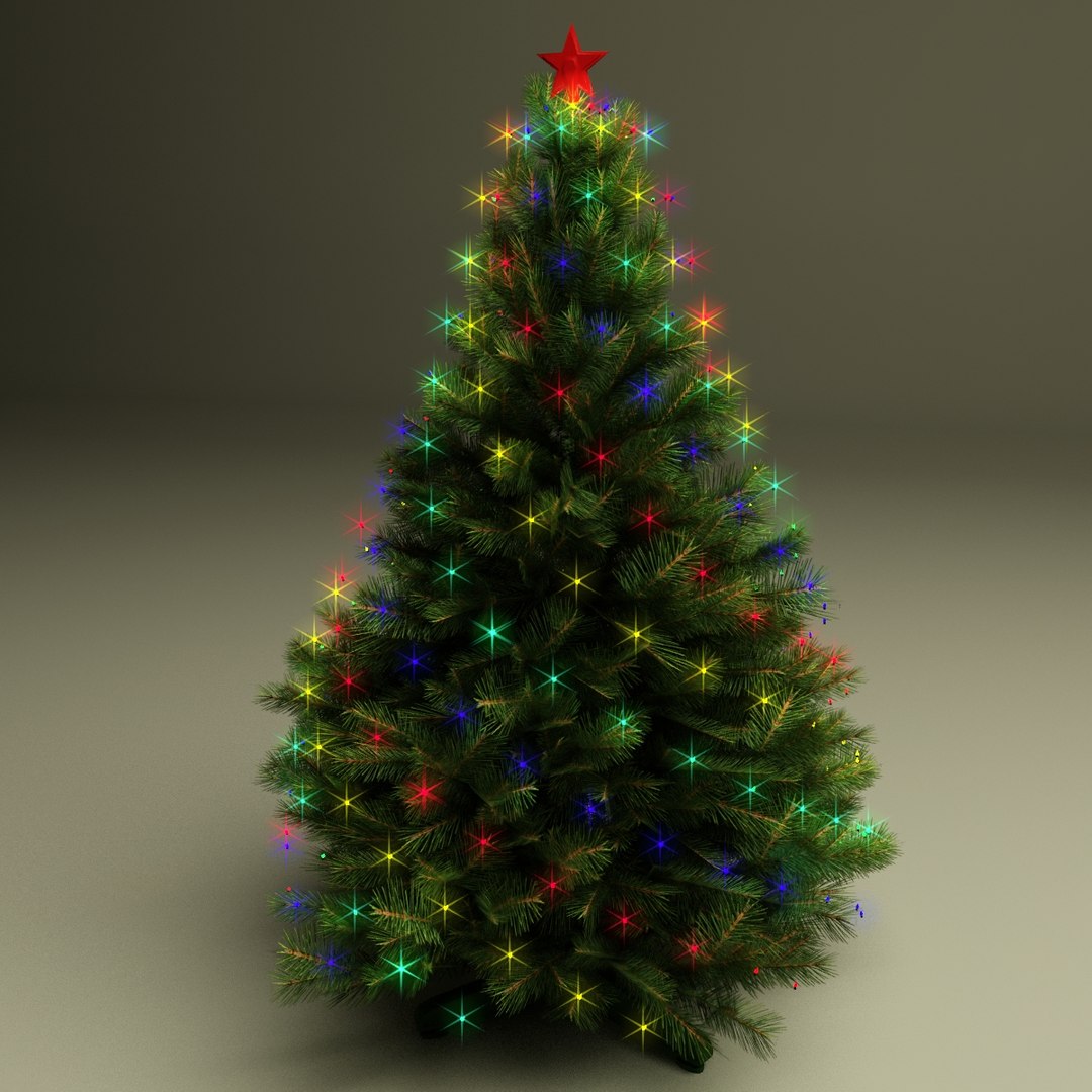 New Year Trees V4 3d Model