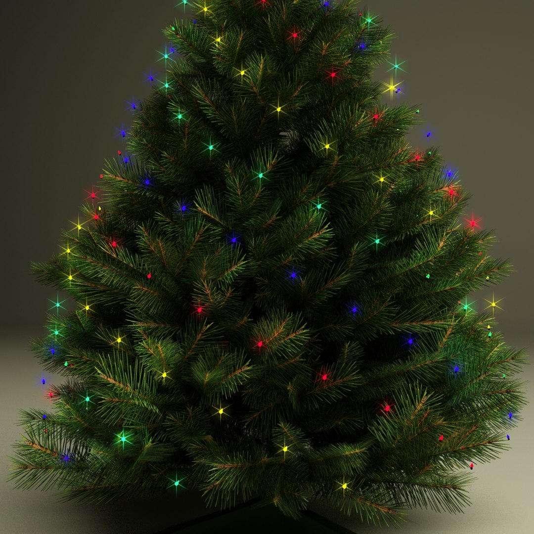 New Year Trees V4 3d Model