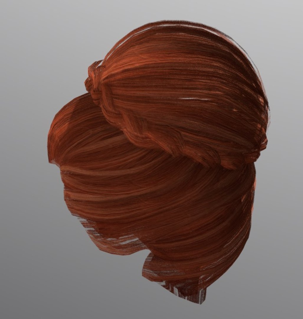 Female Hair 3D Model - TurboSquid 1392241