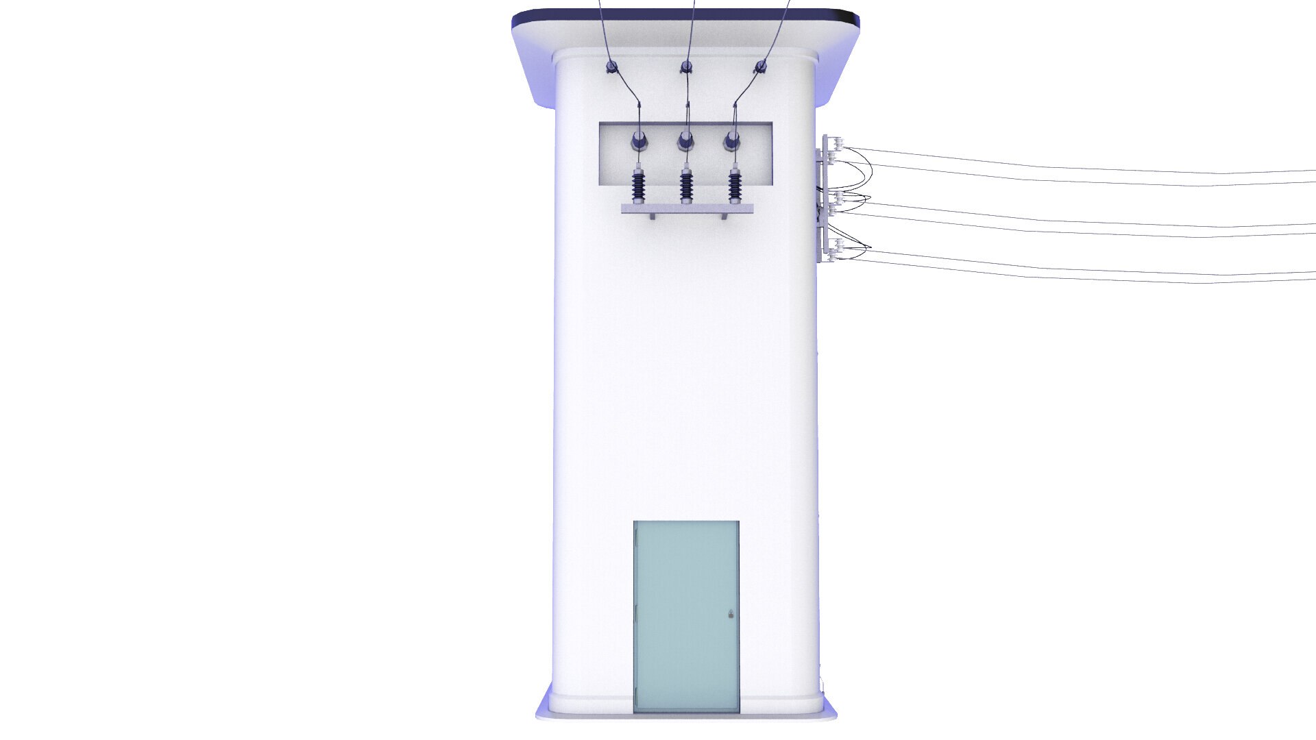 Transformer Substation Building Low Poly 7 3D Model - TurboSquid 2096700