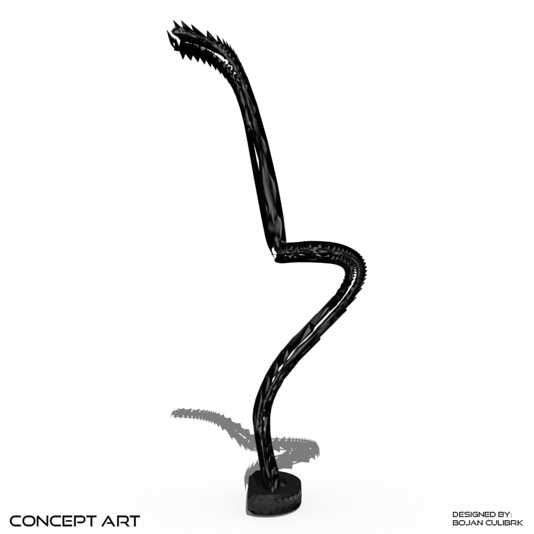 3d Concept Art Chair Model