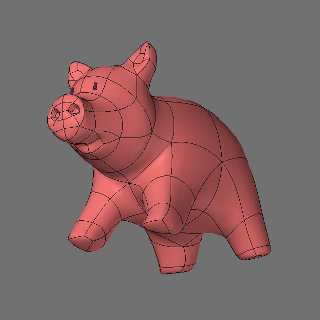 Happy Piggy :d 3d Model