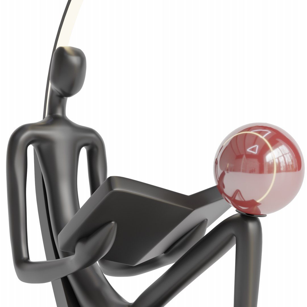 Thinker Sculpture Floor Lamp 3D Model - TurboSquid 2337330