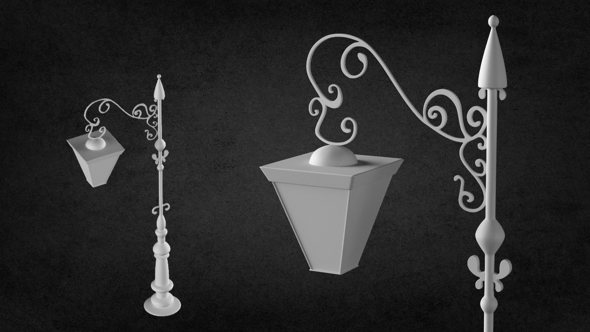 10 Street Lamps Base Mesh Vol 01 3D - TurboSquid 2121888