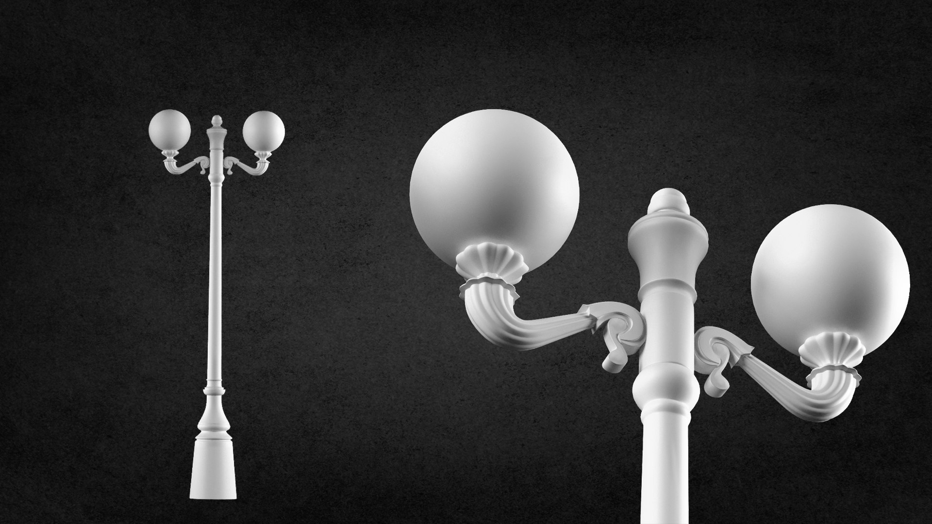 10 Street Lamps Base Mesh Vol 01 3D - TurboSquid 2121888