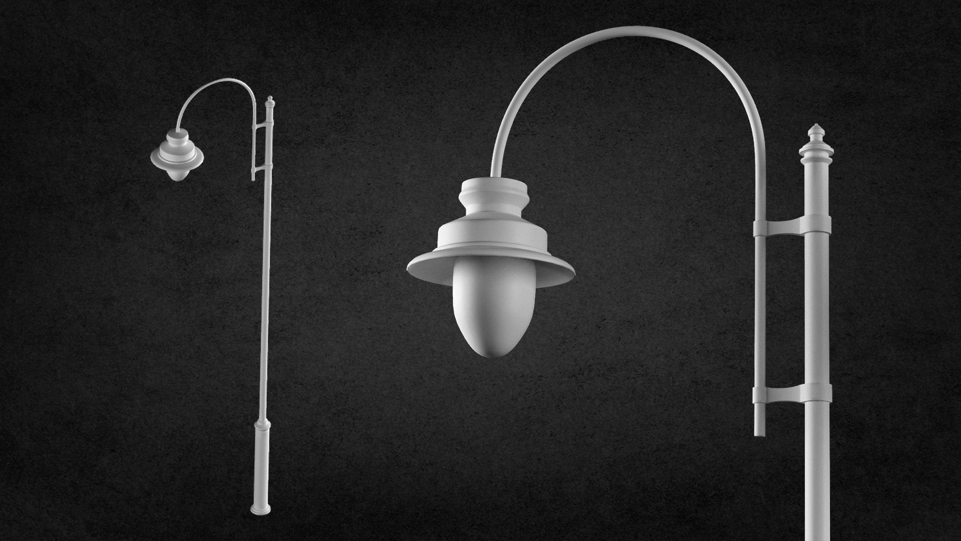10 Street Lamps Base Mesh Vol 01 3D - TurboSquid 2121888