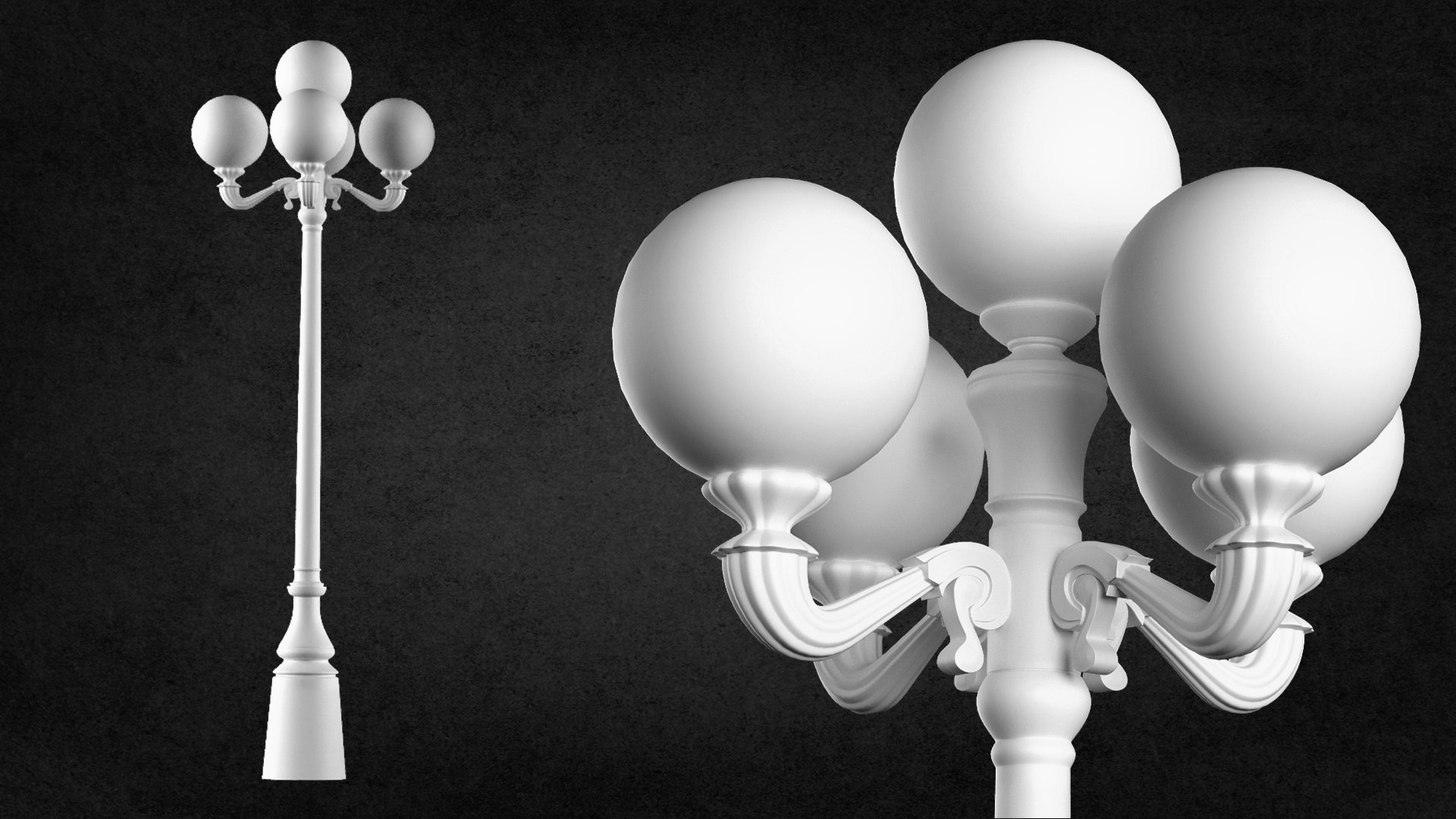 10 Street Lamps Base Mesh Vol 01 3D - TurboSquid 2121888