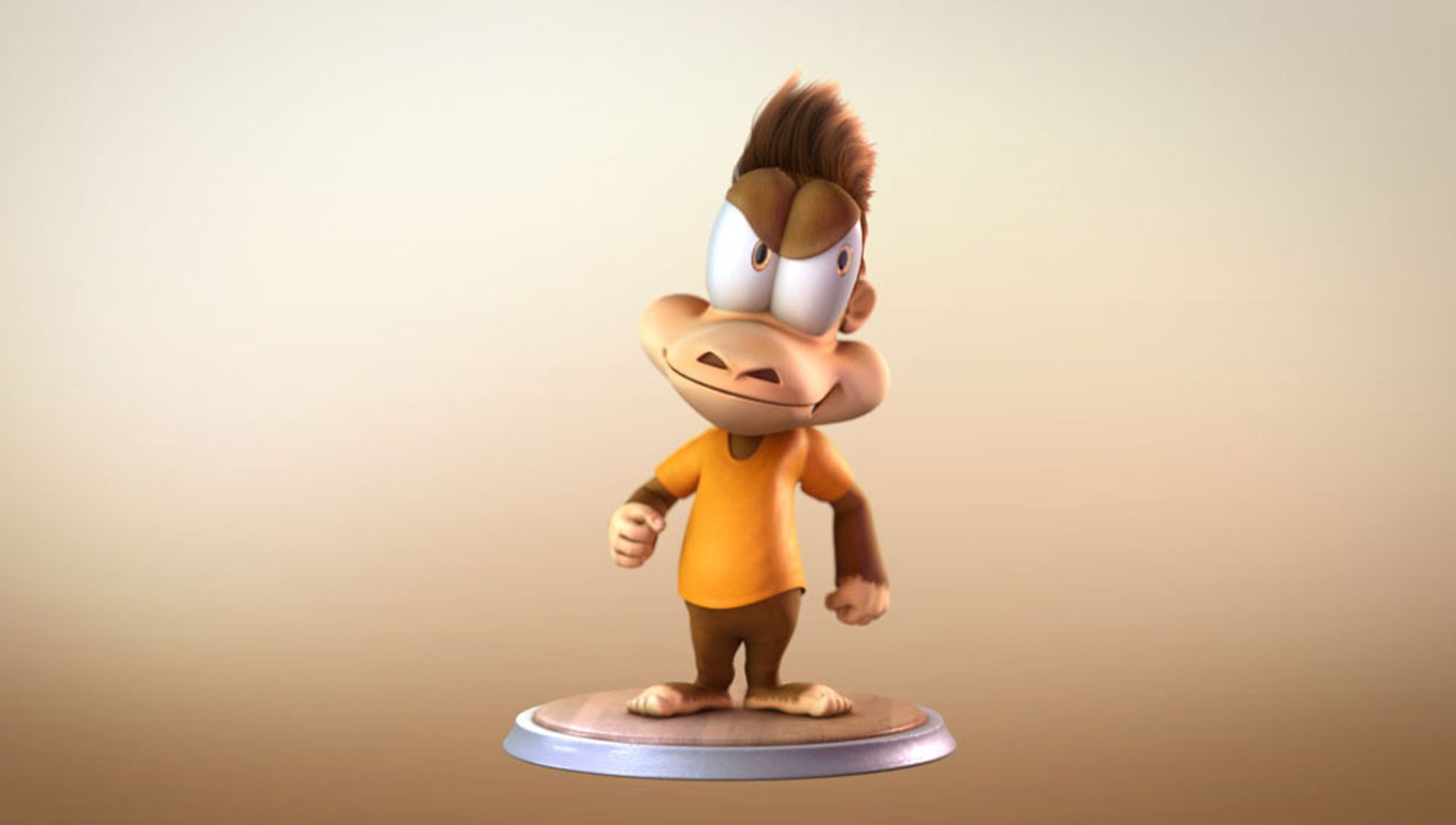 Monkey Cartoon Character Ma