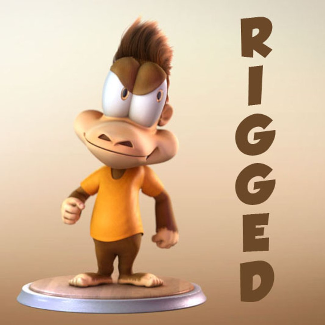 Monkey Cartoon Character Ma