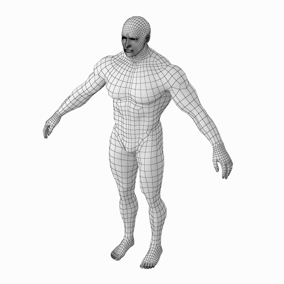 Human Male Bodybuilder Body 3D Model - TurboSquid 1456392