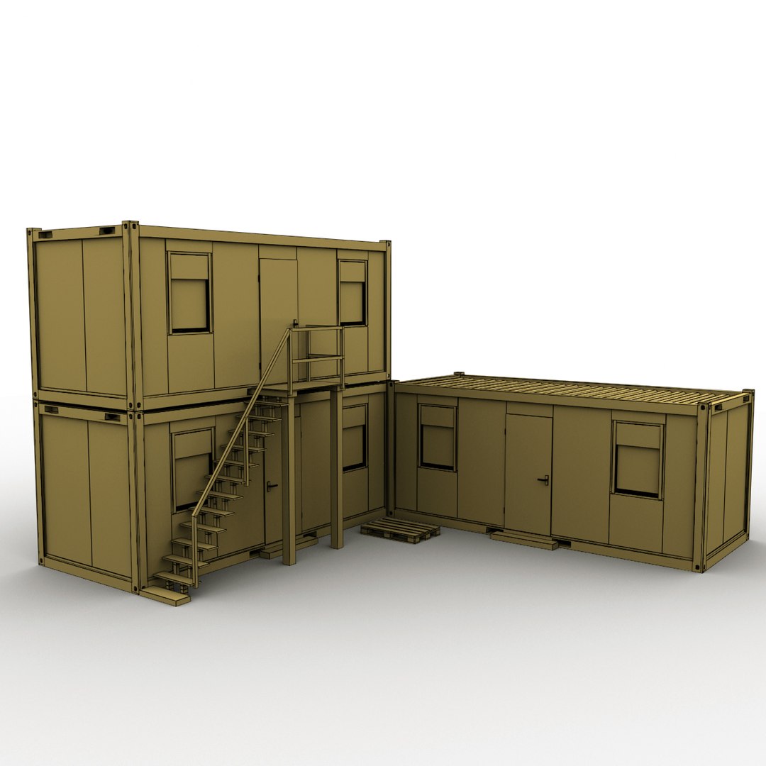 3d 20 Portacabin