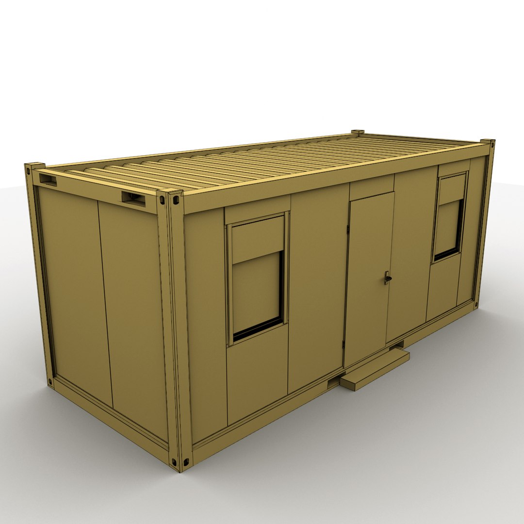 3d 20 Portacabin