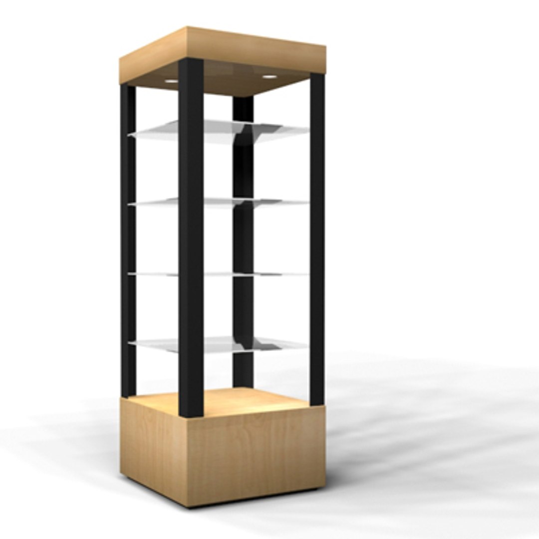 Display Case Retail 3d Model