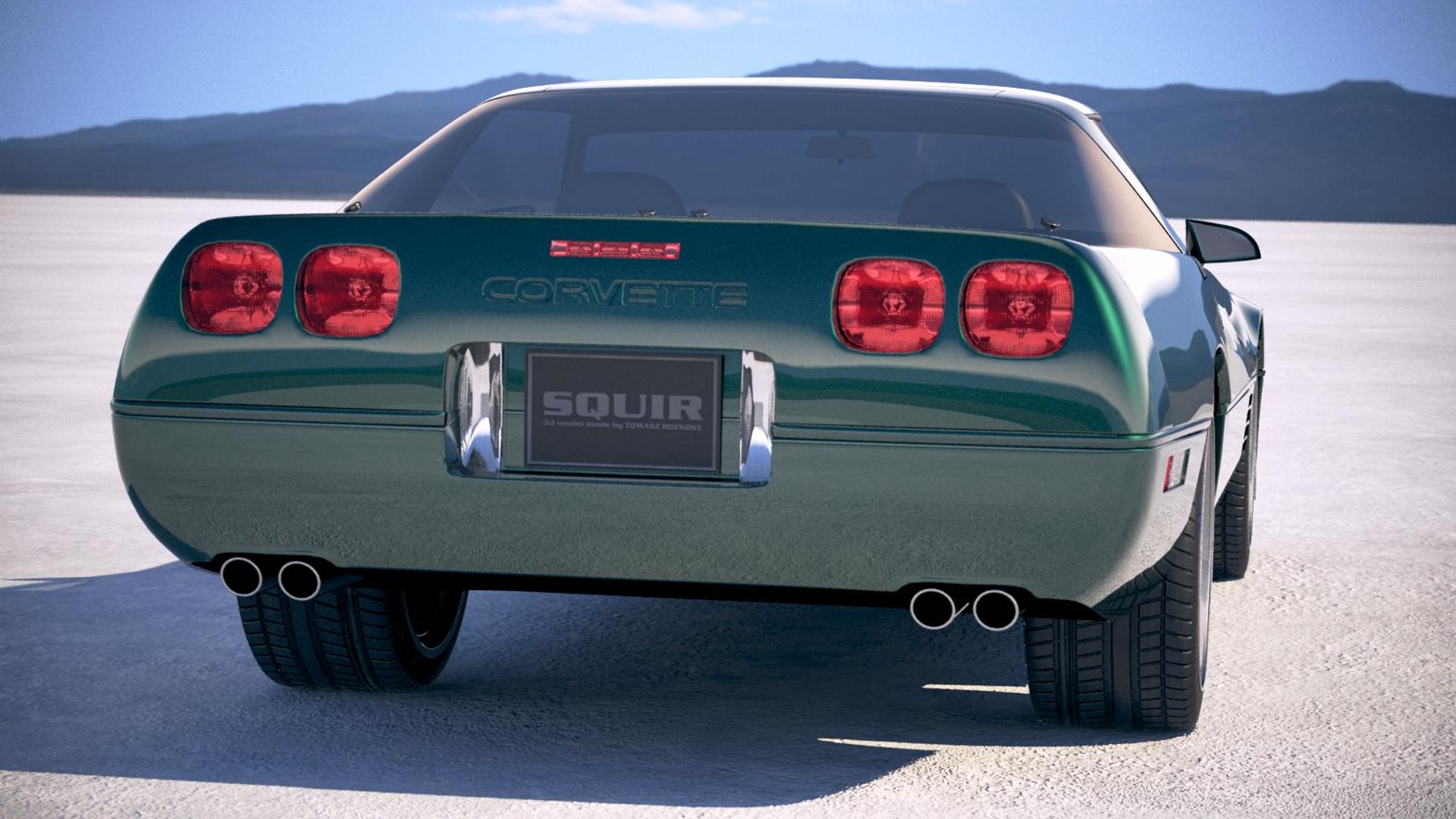 Chevrolet Corvette C4 3d Max