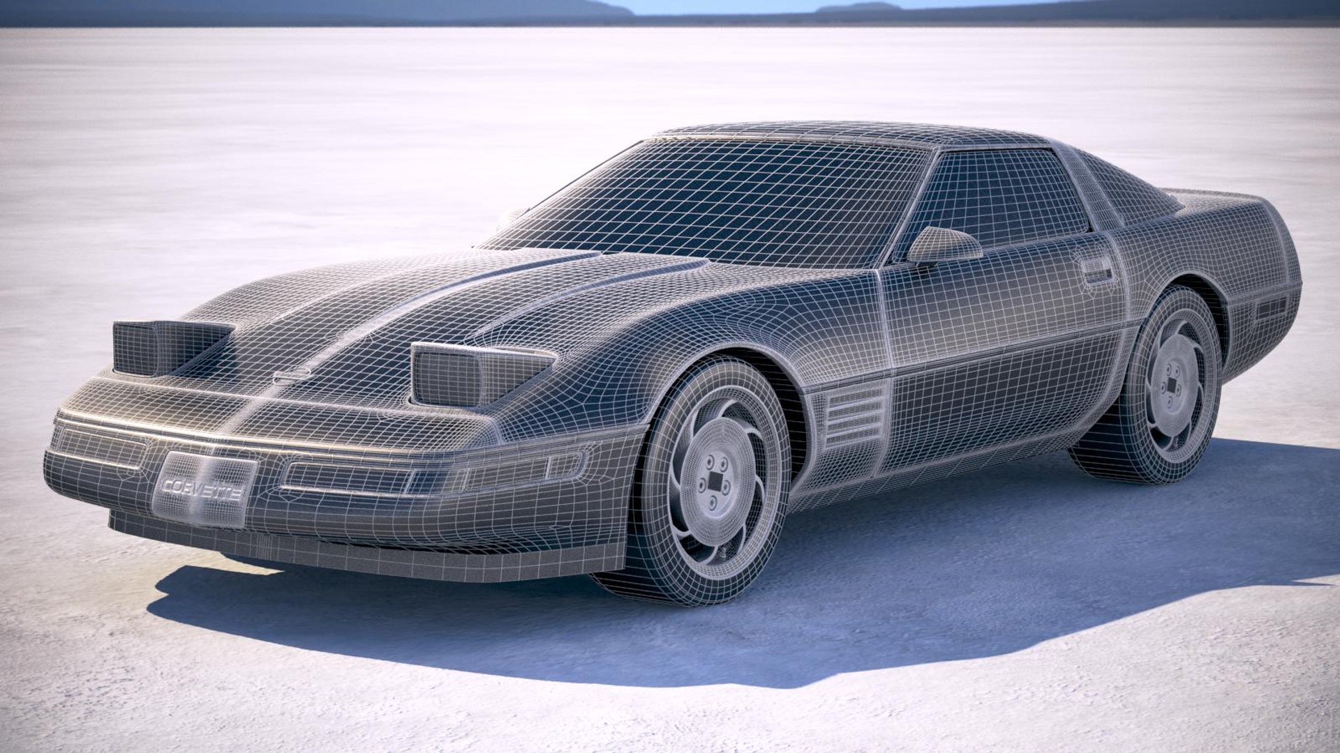 chevrolet corvette c4 3d max