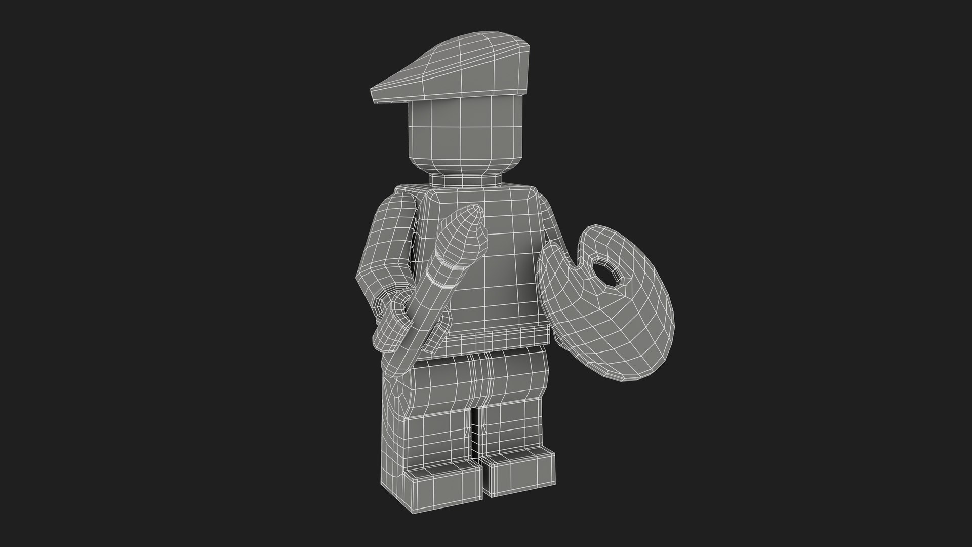 Lego Minifigure Artist 3D Model - TurboSquid 2368735