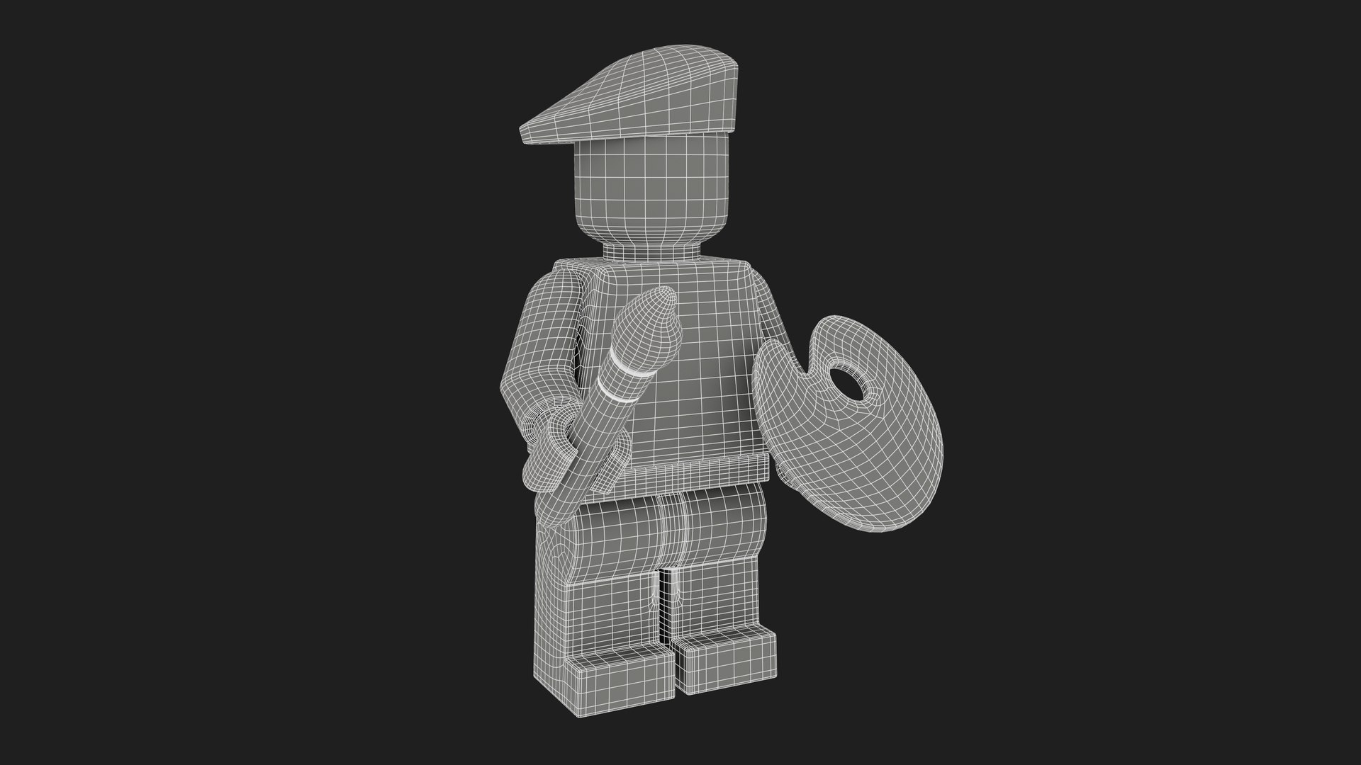 Lego Minifigure Artist 3D Model - TurboSquid 2368735