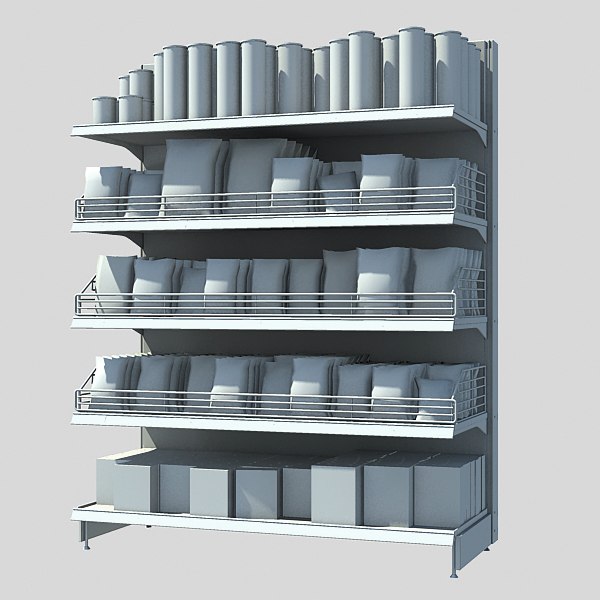 chips shelf 3d max