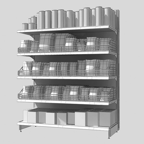 chips shelf 3d max