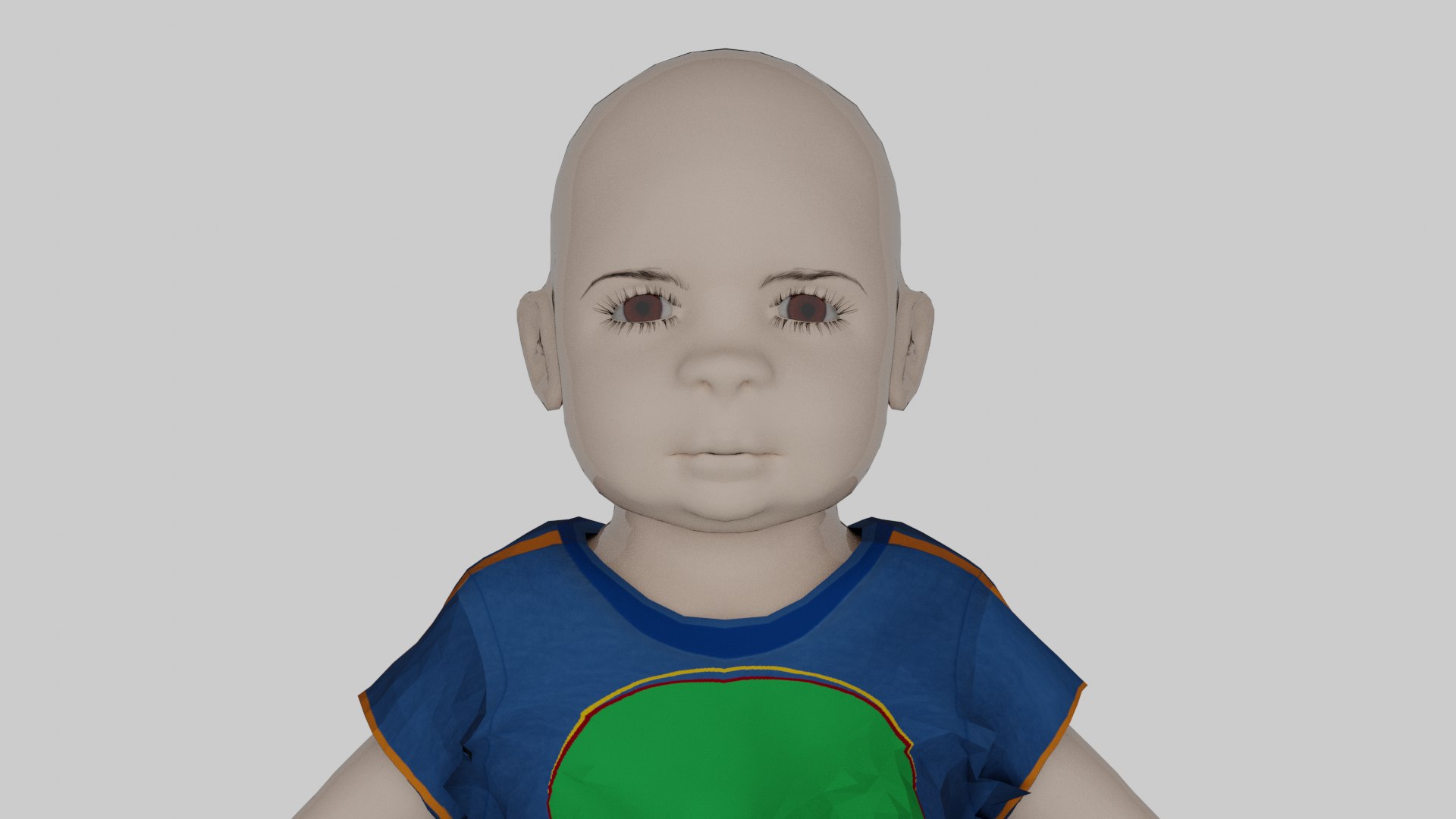 One Year Old Girl 3D Model - TurboSquid 1900060