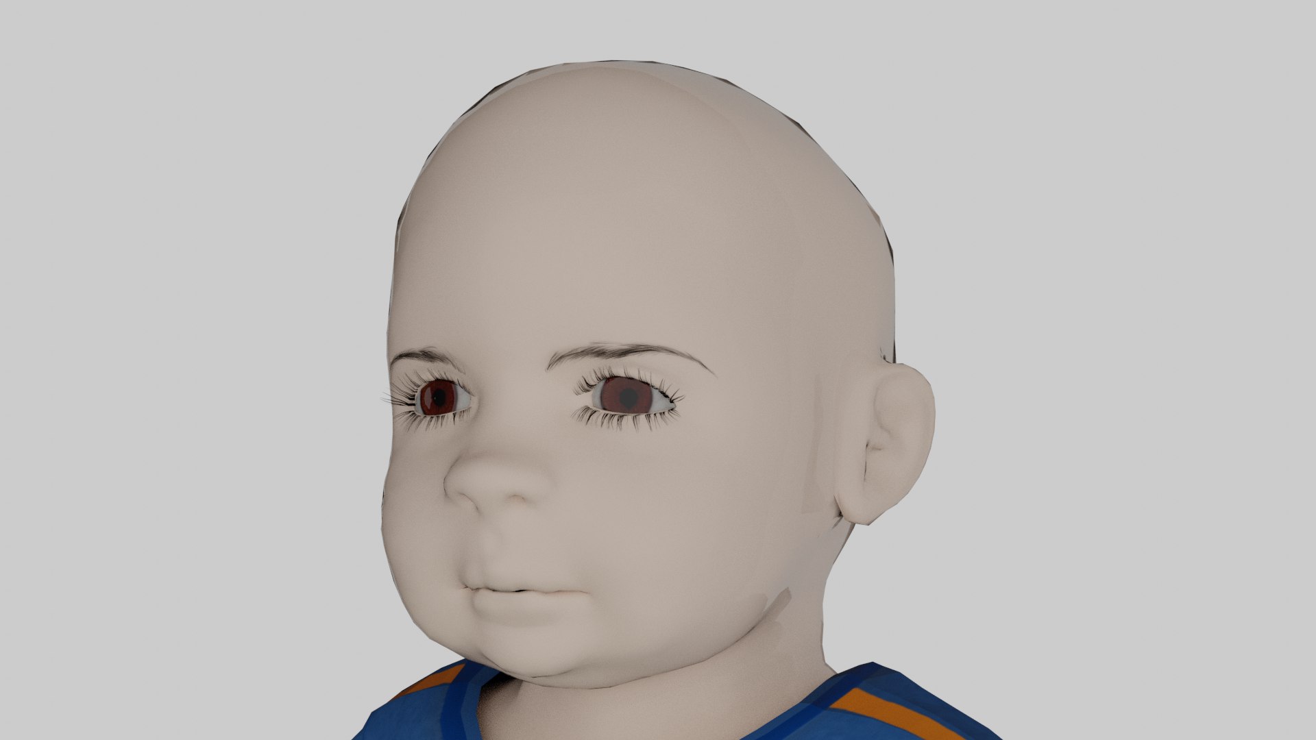 One Year Old Girl 3D Model - TurboSquid 1900060