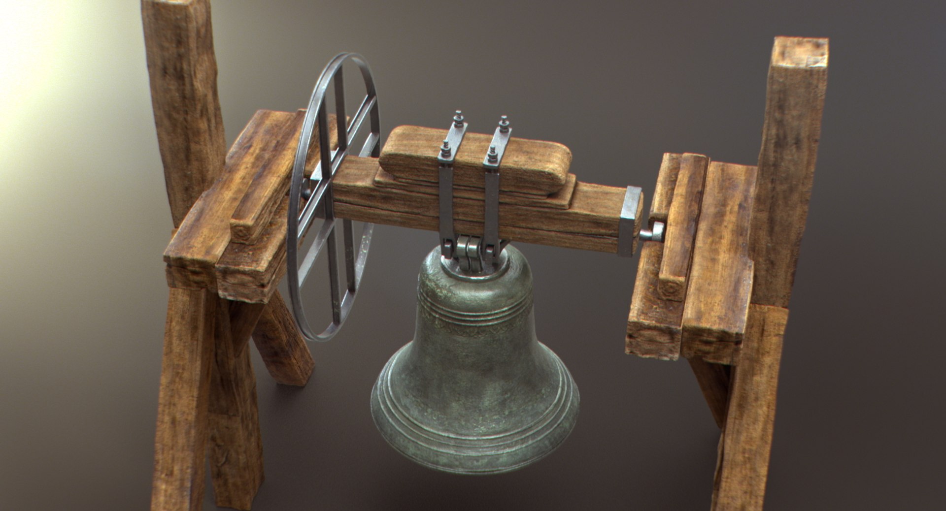 Church Bell Support 3D - TurboSquid 1223840