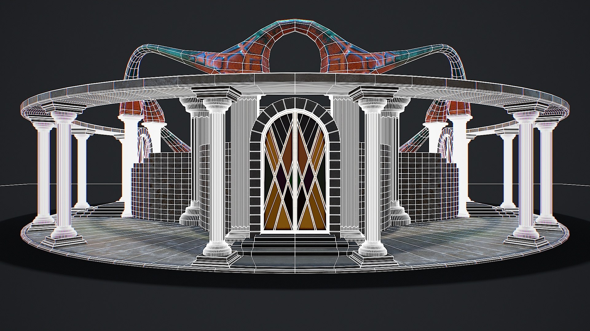 3D Fantasy Fight Arena Model - TurboSquid 2377259