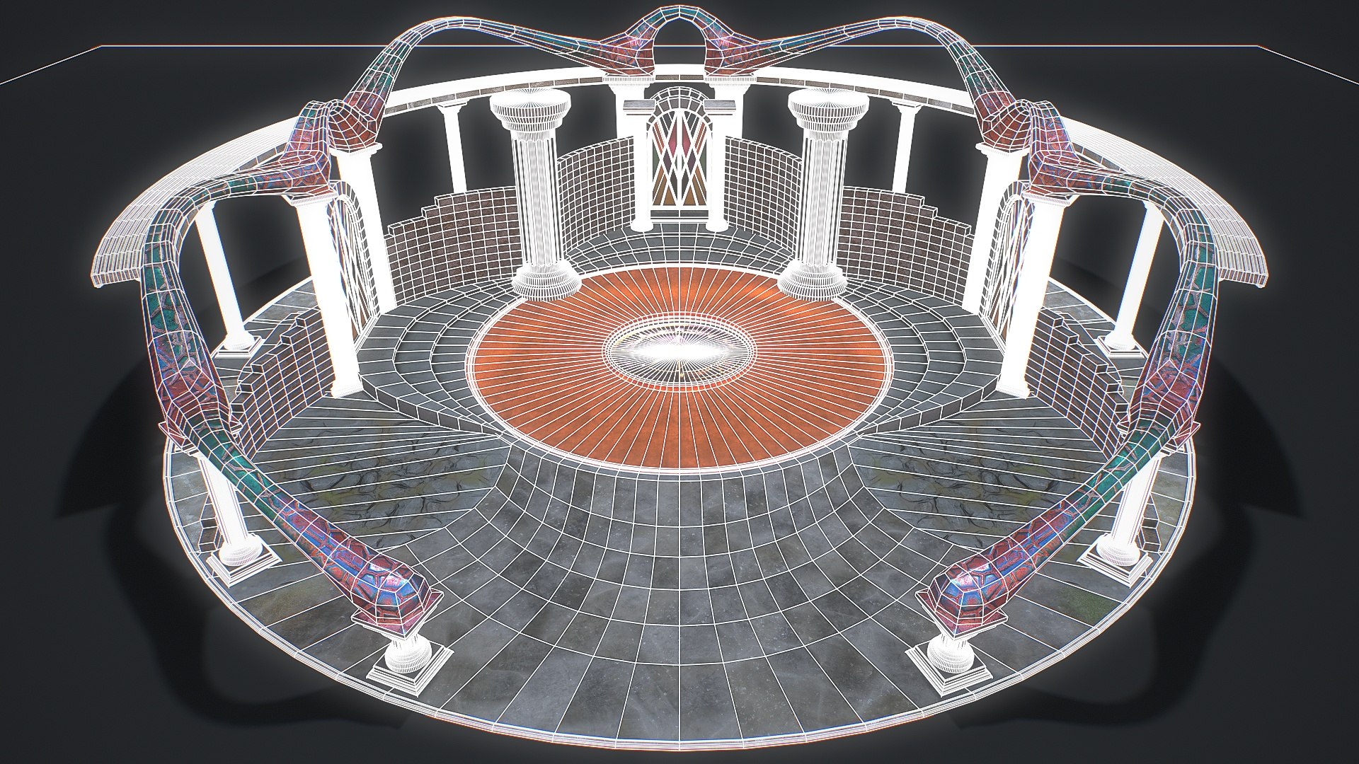 3D Fantasy Fight Arena Model - TurboSquid 2377259