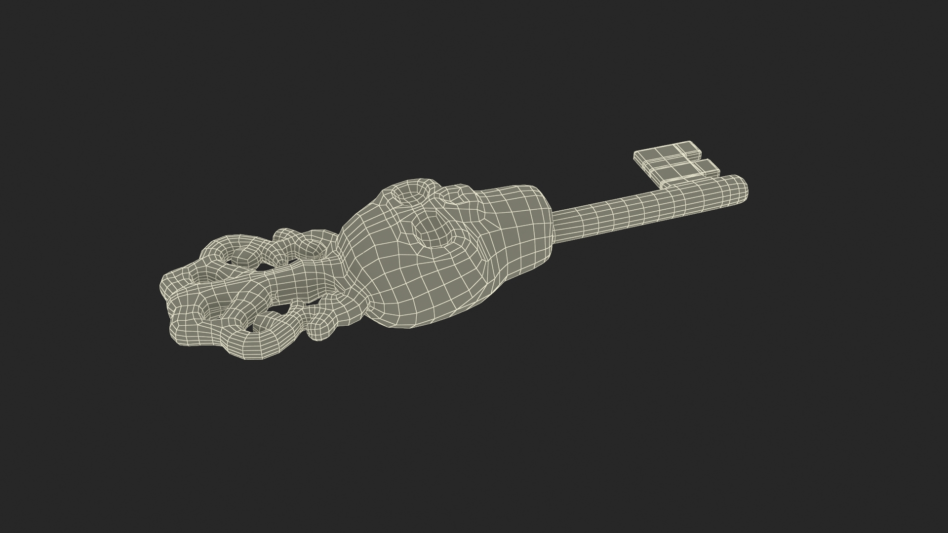 Ornate Skull Gothic Key Steel 3D Model - TurboSquid 2246198