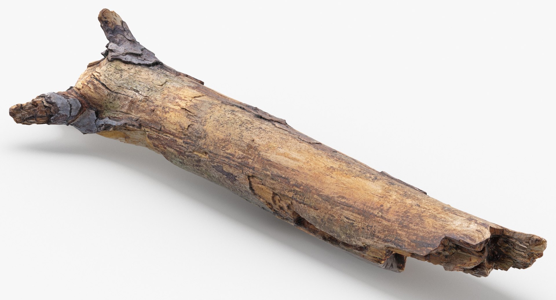 3D Broken Wooden Stick 01 - TurboSquid 1571515