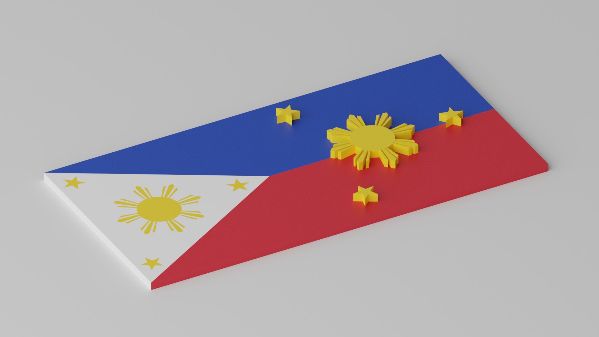 3D Philippines Flag - TurboSquid 1968797