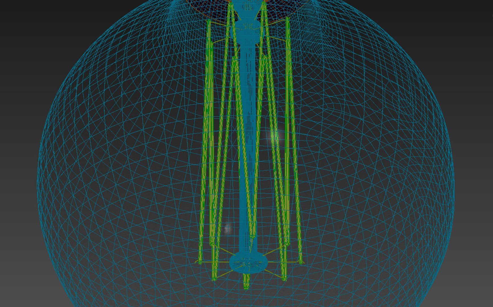 3d Bulb Edison Light Model