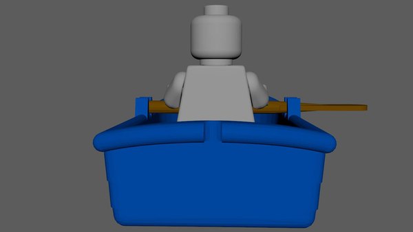Simple Lego Ship Boat Paddle 3D - TurboSquid 1838341