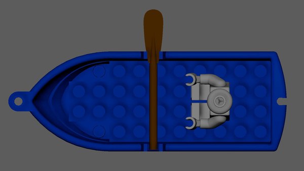 Simple Lego Ship Boat Paddle 3D - TurboSquid 1838341