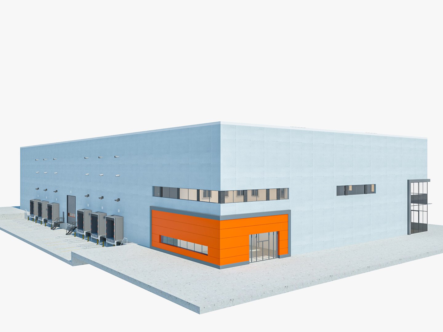 Warehouse Logistic 5 interior and exterior 3D model - TurboSquid 2066445