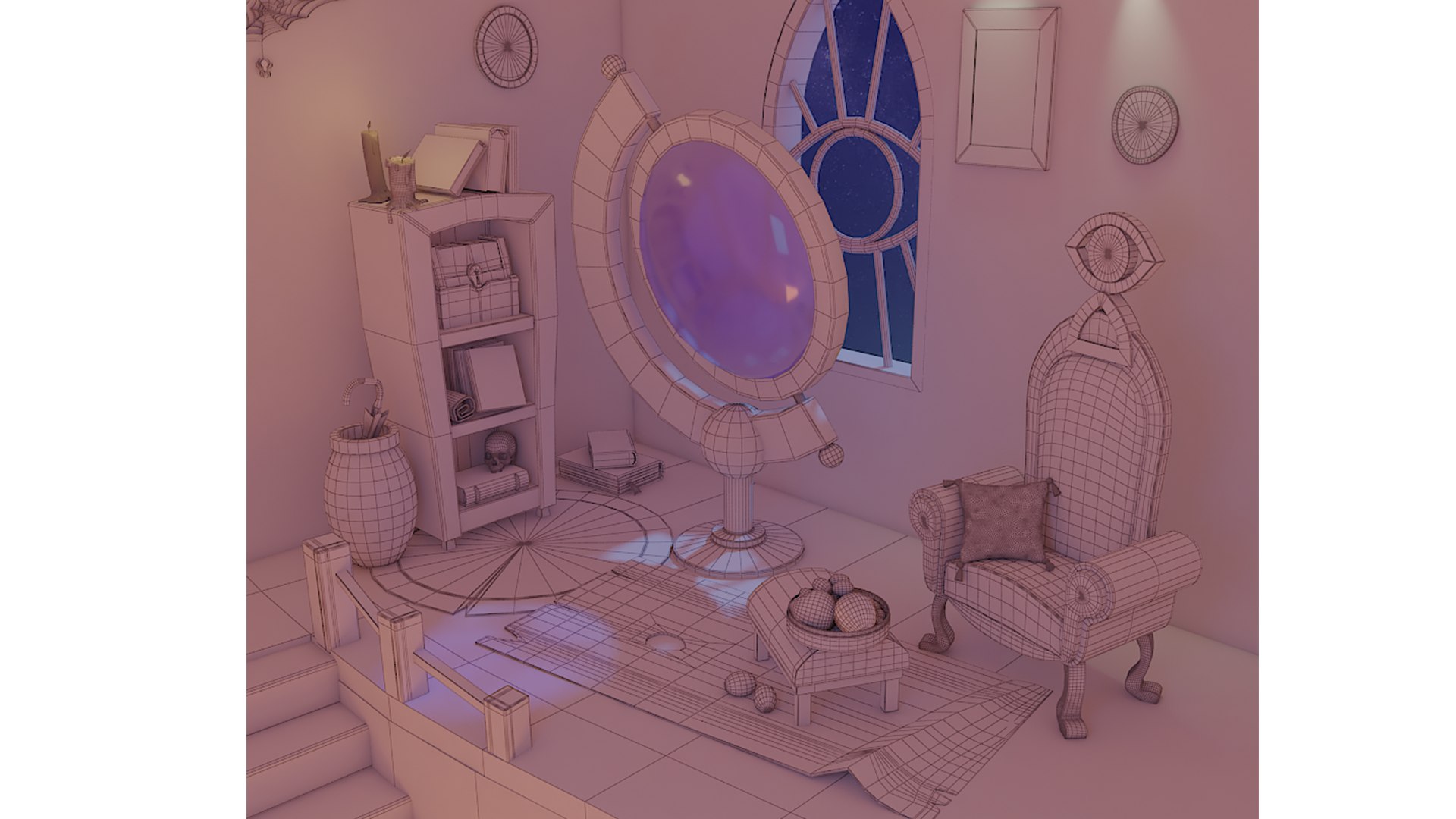 3d stylized room 3D model - TurboSquid 1807264
