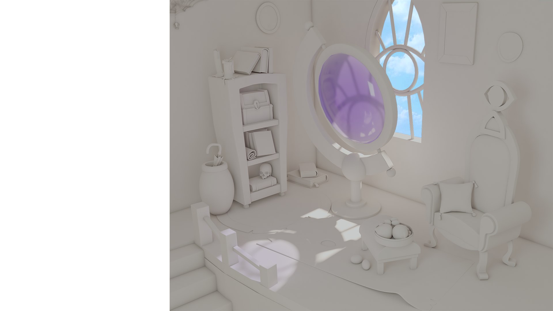 3d stylized room 3D model - TurboSquid 1807264